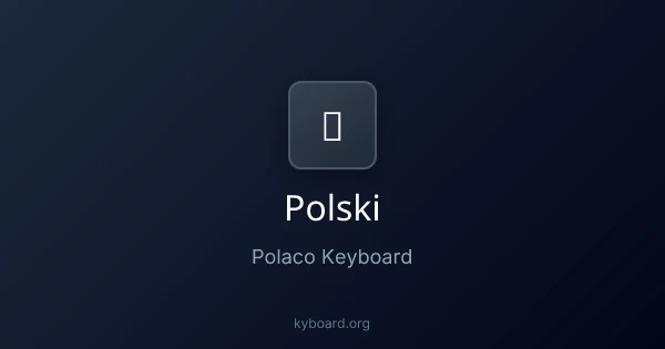 Teclado Polaco Online - Escribe Letras Polacas (Ą Ć Ę Ł Ń Ó Ś Ź Ż ...